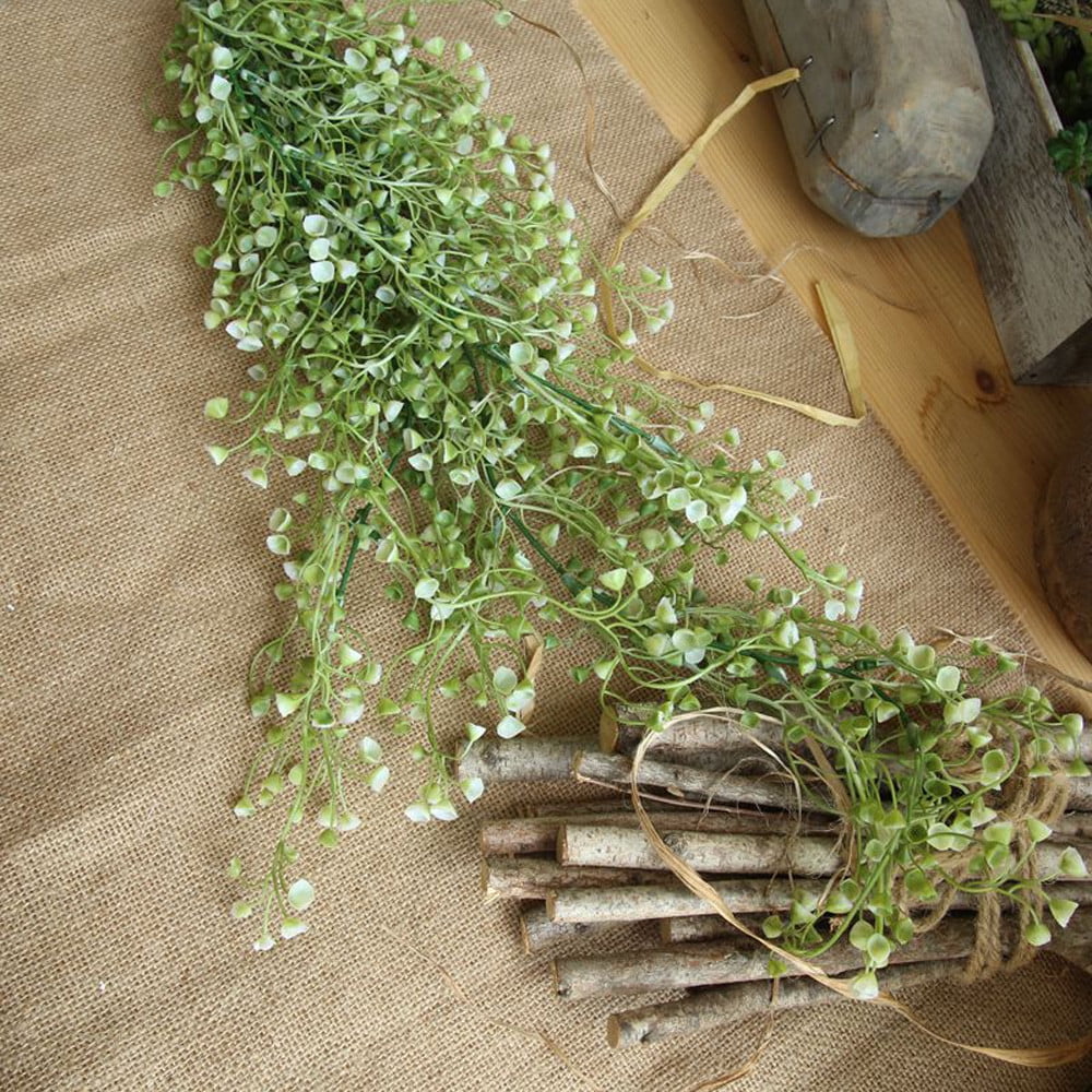 Fake Flowers,Fake Plants,Room Decor,1 Stem Of Horse Hoof Grass White ...