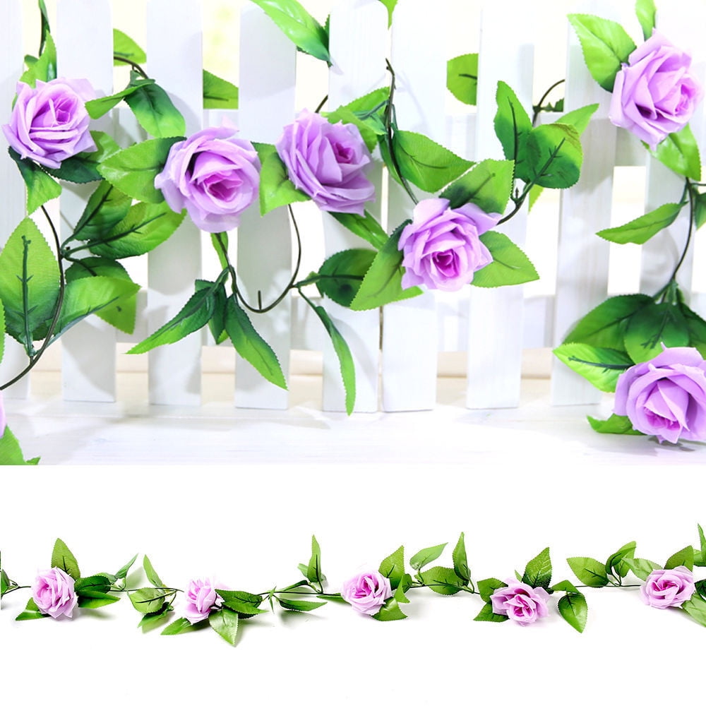 Fake Flowers Promotion Sale! Nomeni 1X 8 Ft Artificial Silk Rose Flower ...