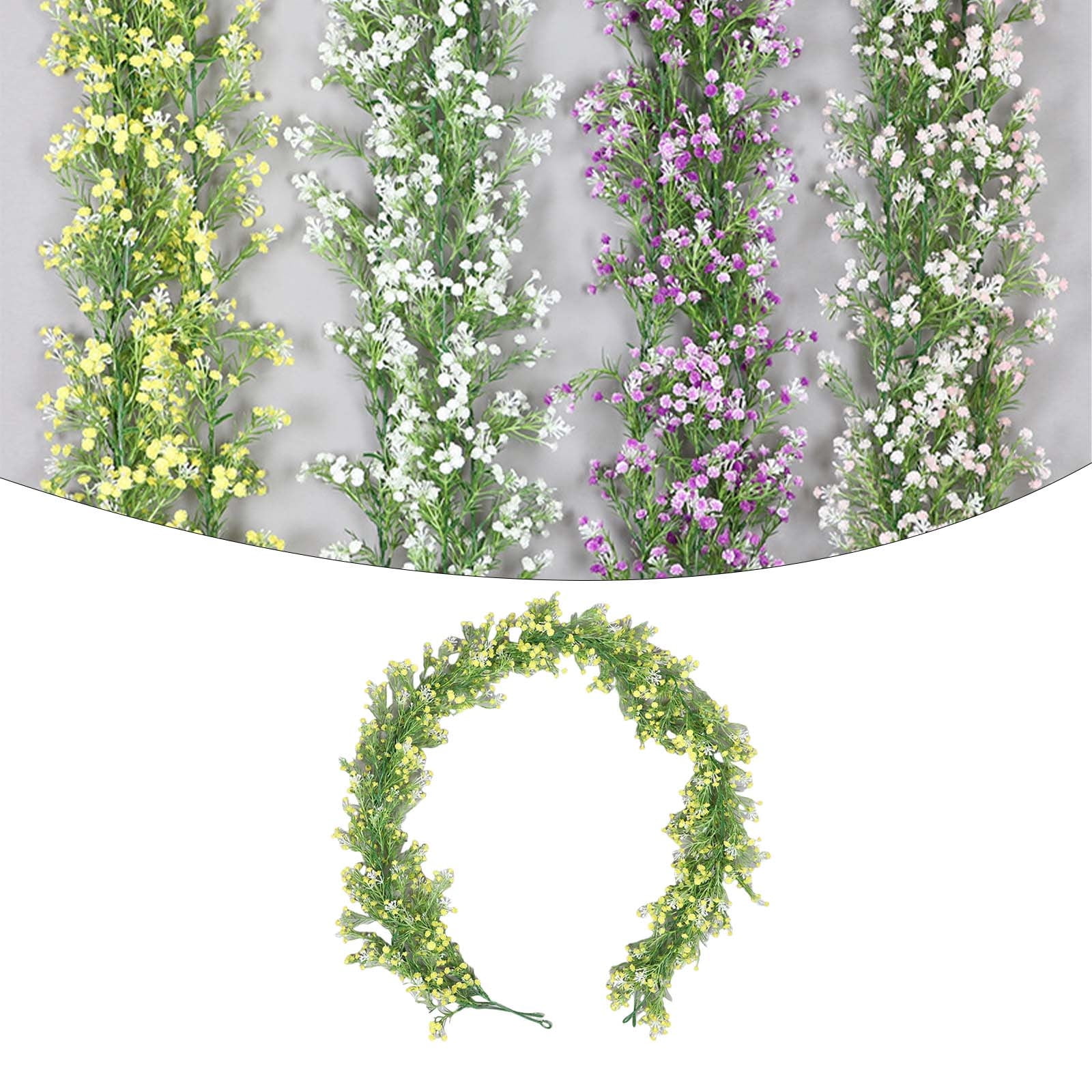 Fake Flowers,Spring Flower Garland 6FT Not Withering Garland Wildflower ...