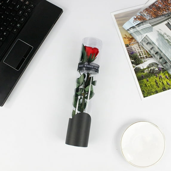 Fake Flowers,Valentines Rose Gift For Her Gifts For Women Red Rose ...