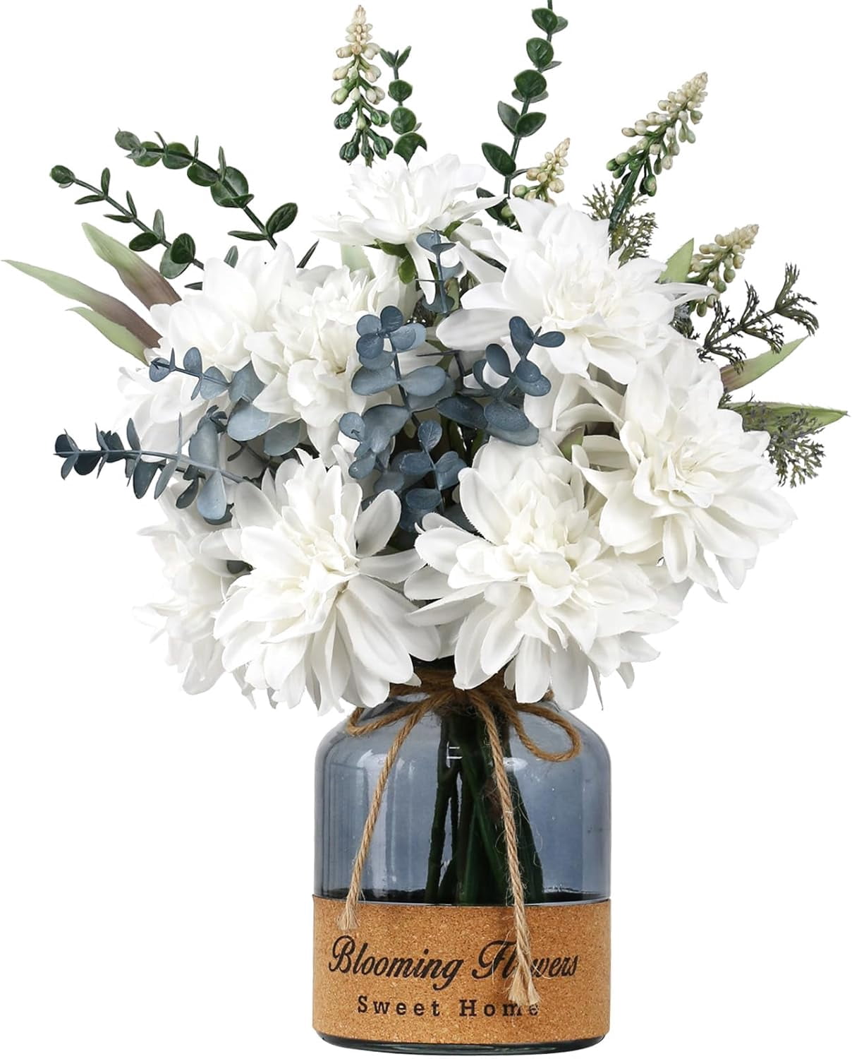 Fake Flowers in Vase,Artificial Flowers,Table Centerpieces for Dining ...