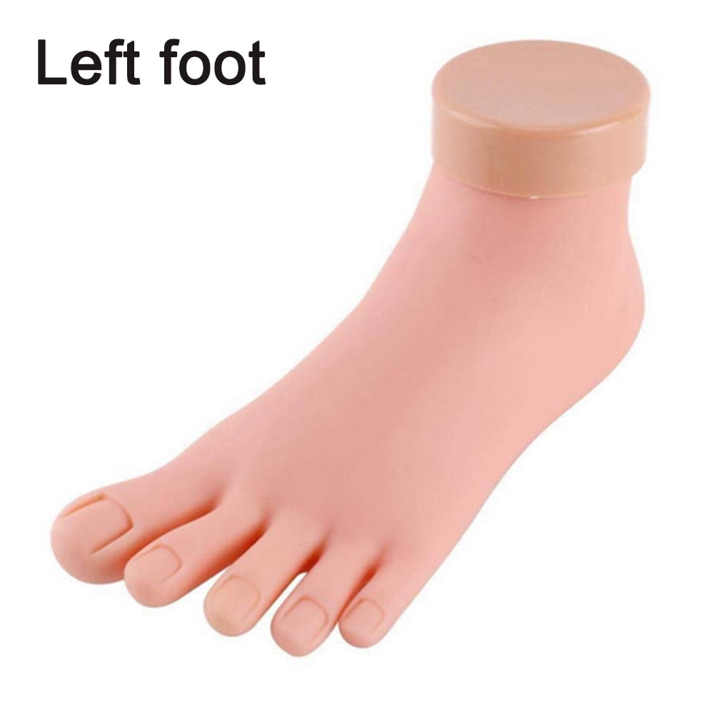Fake Foot Model - Practice Flexible Soft Silicone Prosthetic Manicure ...