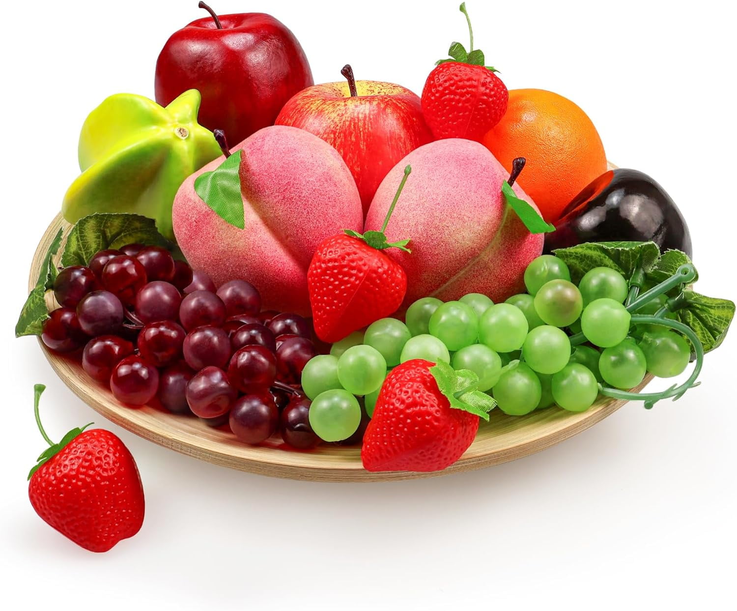 Fake Fruits Pack, Artificial Fruits Decoration Lifelike Fake Mixture ...