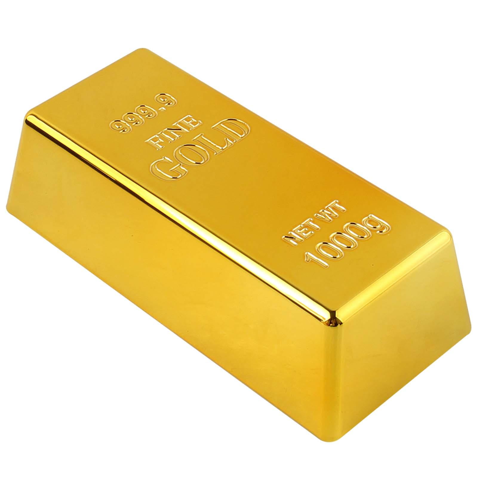 Fake Gold Bar Toy | Mini Fake Golden Brick for Craft | Bullion Gold Bar ...