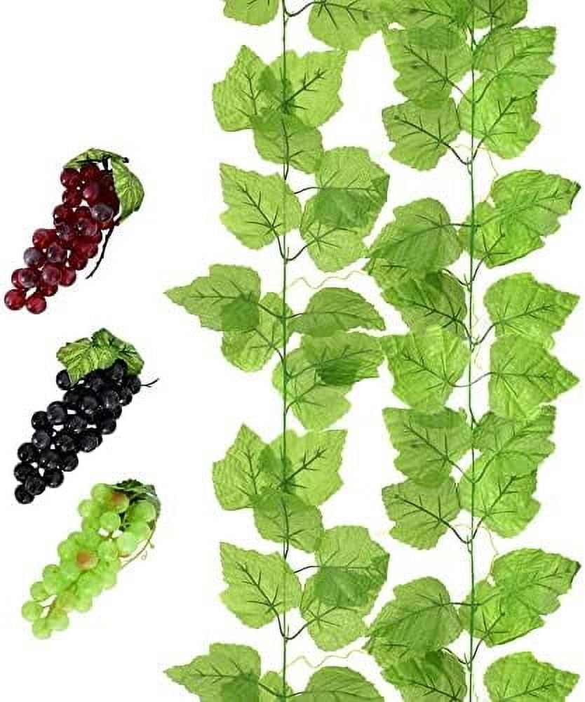 Fake Grapes 3 Bunches of Simulation Grape Fruit Artificial Grape Vines ...
