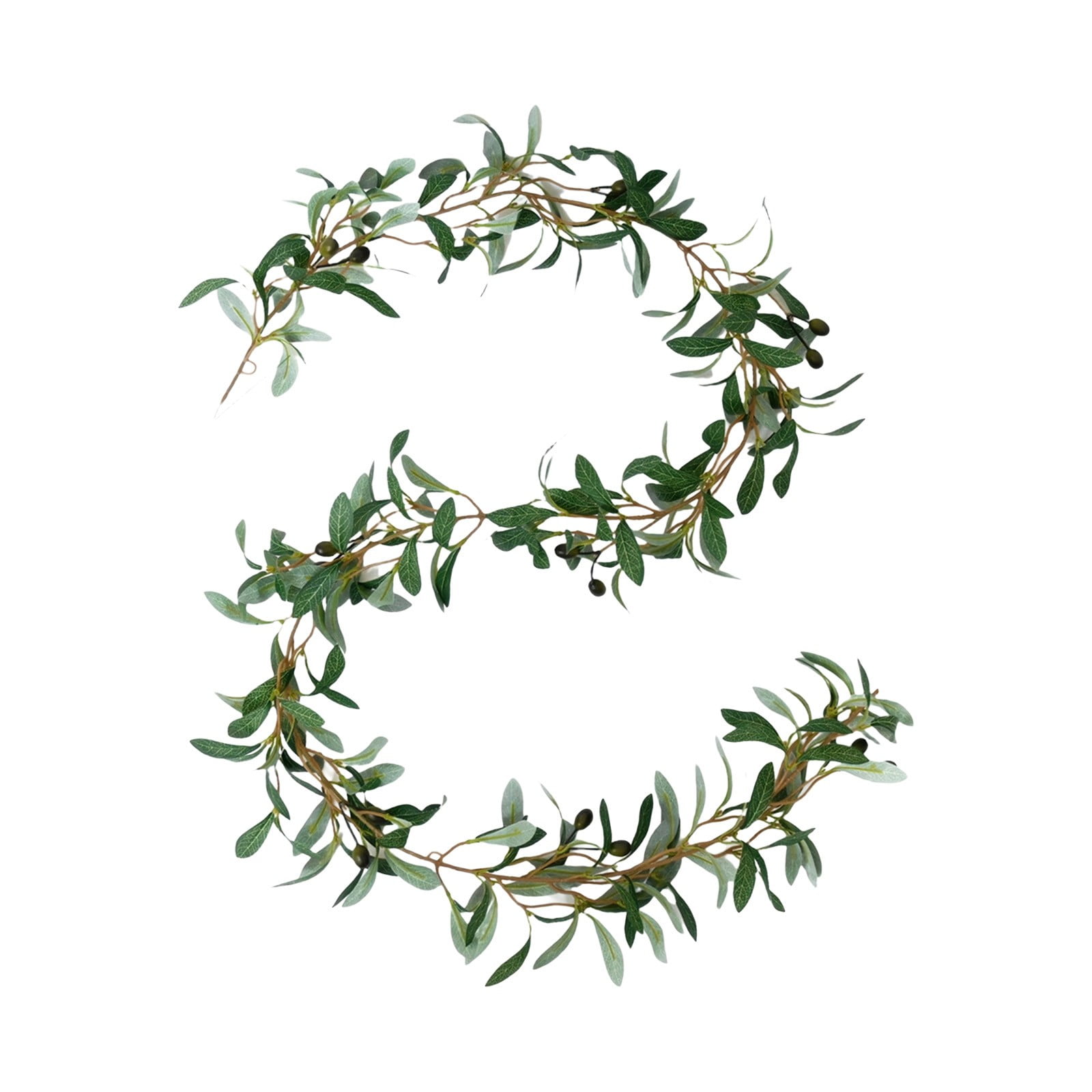 Fake Greenery Garlands Artificial Olive Leaf Vine Artificial Garland ...
