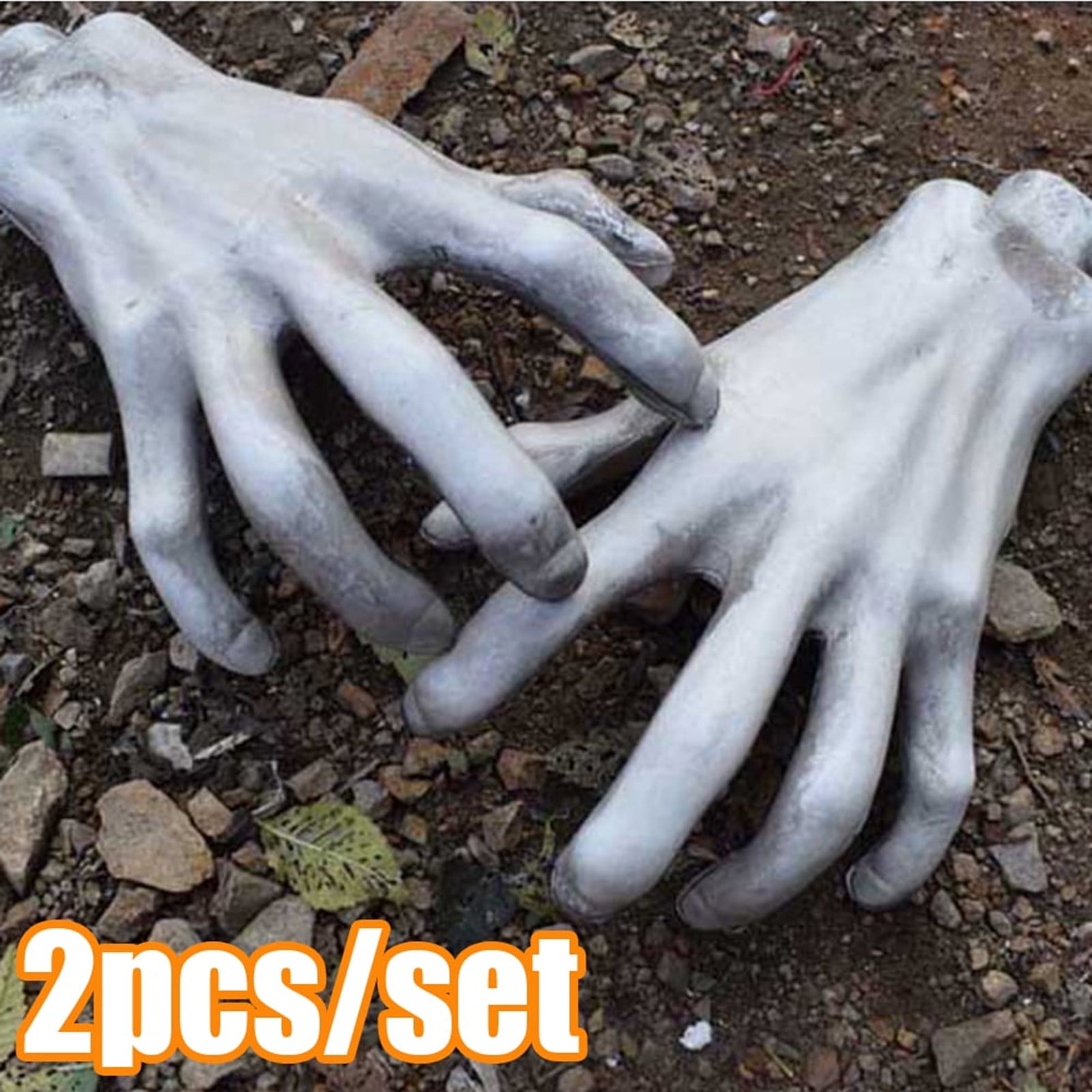 Fake Hand,Halloween Zombie Hands Plastic Fake Hand Realistic Skeleton ...