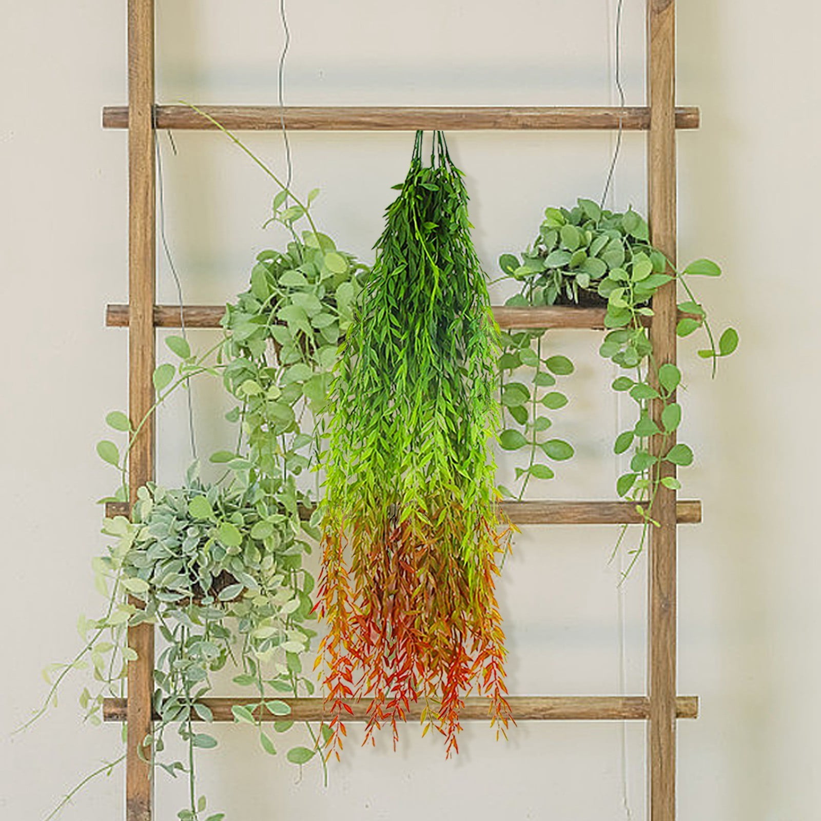 Fake Hanging Ivy Vine - 34.25 Inch Artificial Willow Leaves for Wedding ...