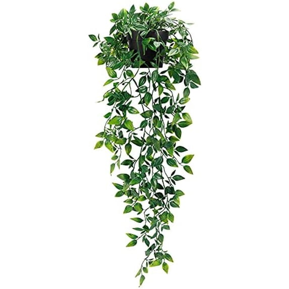Fake Hanging Plants, Artificial Small Potted Plants for Indoor Outdoor ...