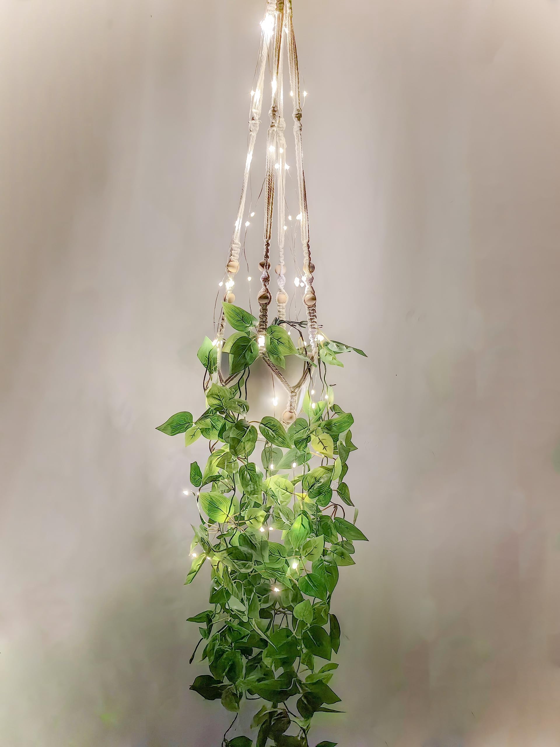 Fake Hanging Plants with Lights Artificial Plants for Home Decor ...