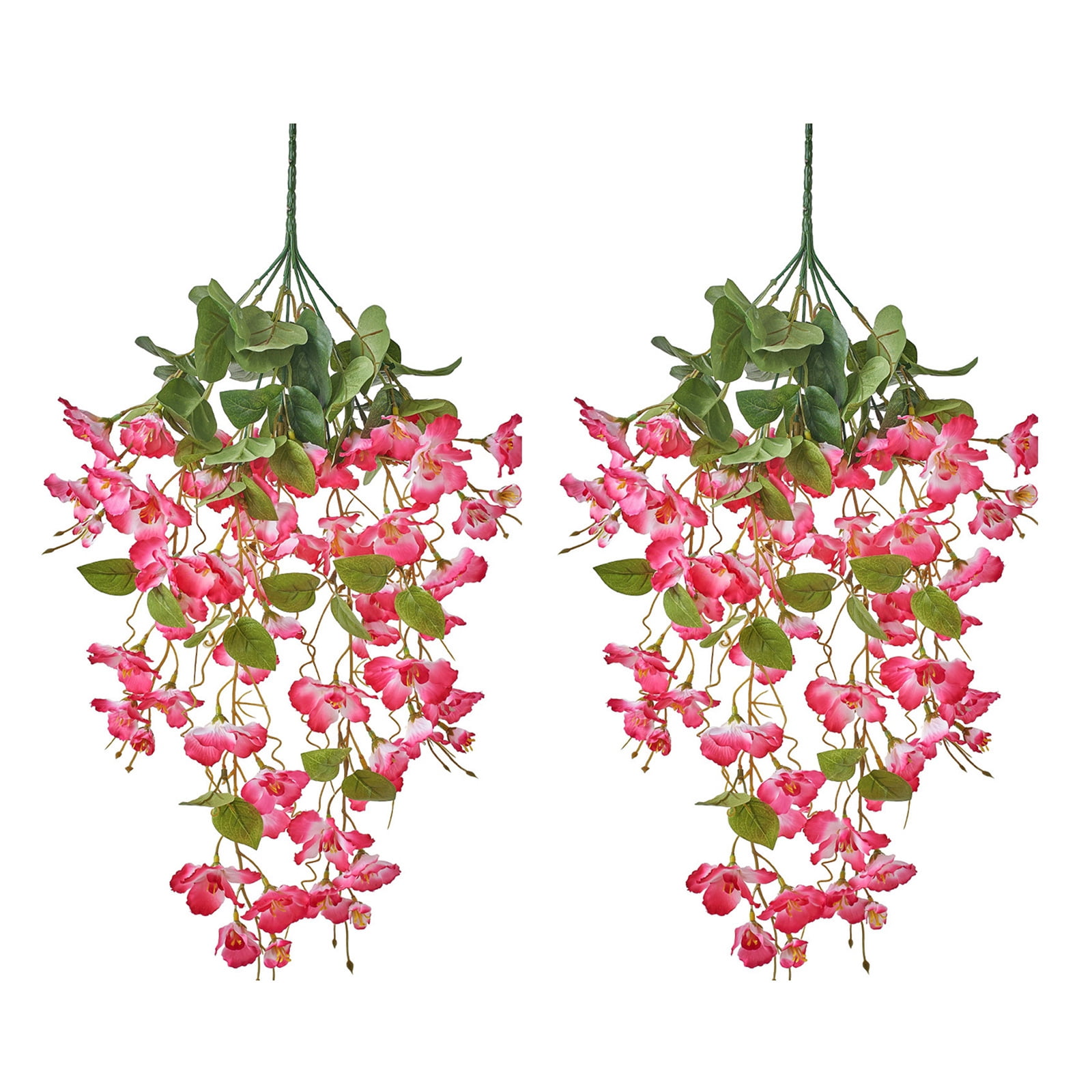 Fake Hibiscus Artificial Hanging Flowers Plants for Outdoors Spring ...