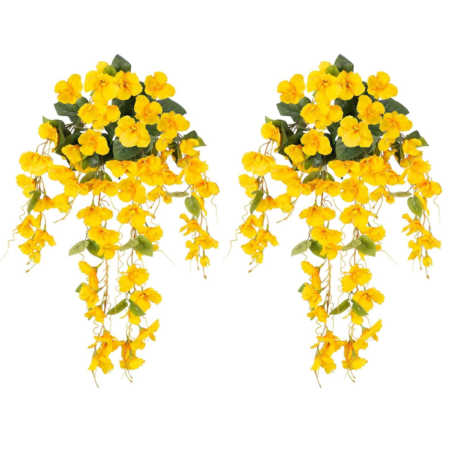 Fake Hibiscus Artificial Hanging Flowers Plants for Outdoors Spring ...