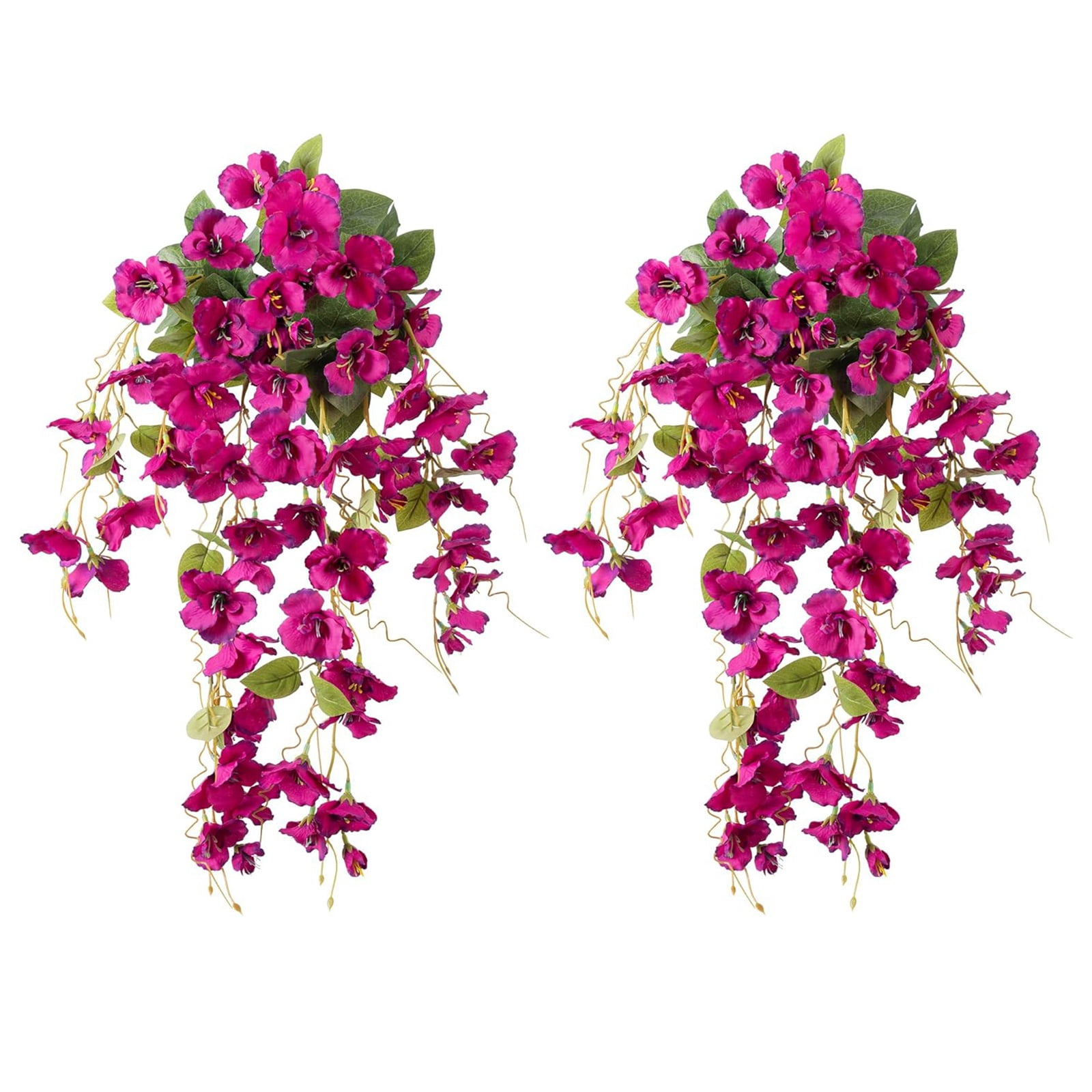 Fake Hibiscus Artificial Hanging Flowers Plants for Outdoors Spring ...