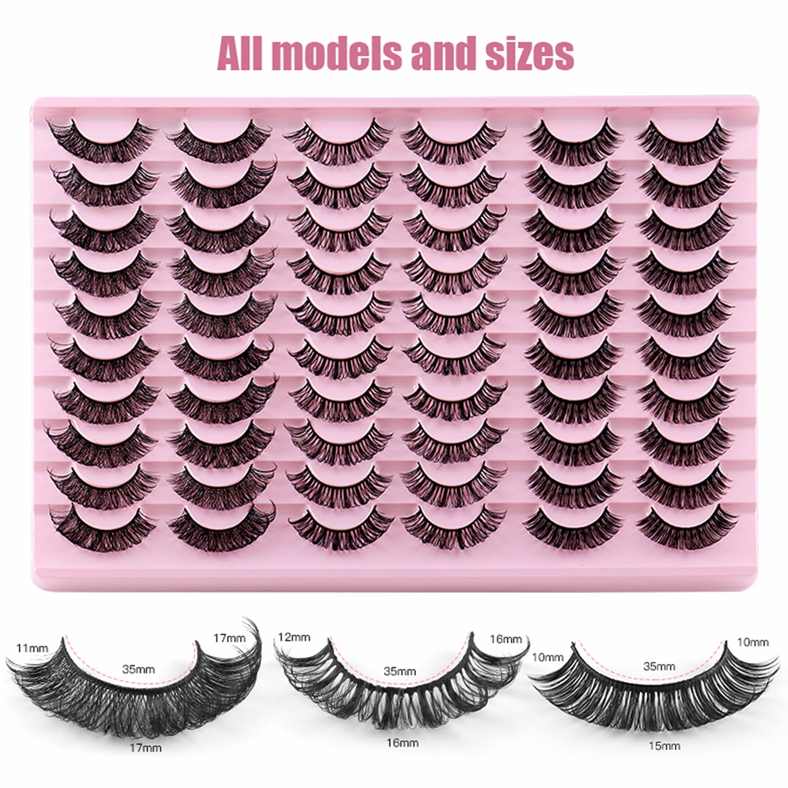 Fake Lashes,30 Dramatic Makeupreusable Dramatic Fake Dramatic False ...