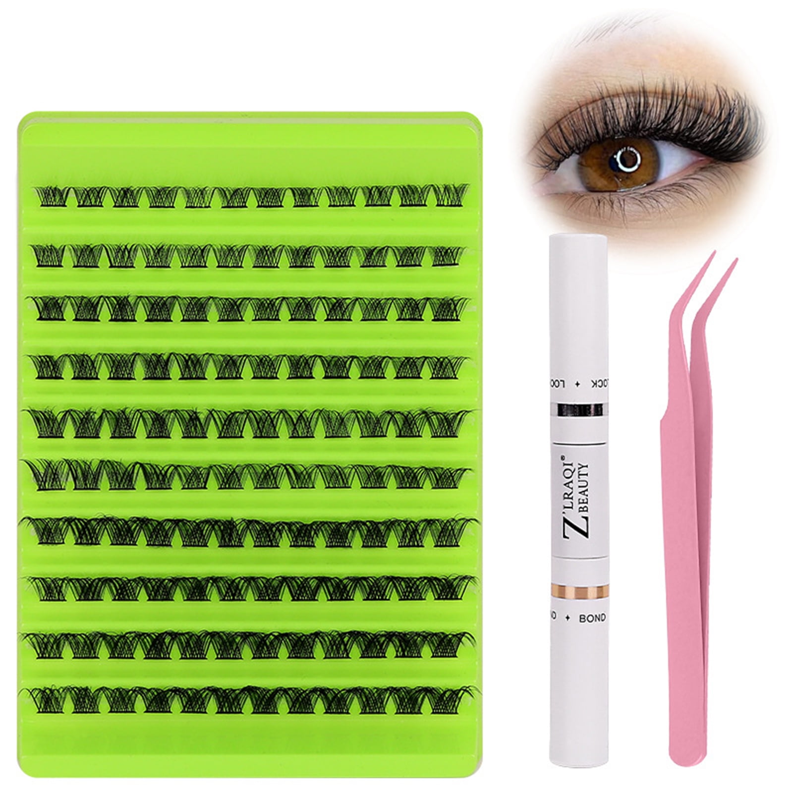 Fake Lashes,False Set Clusters Fake D With And D Curl Clusters Kit Curl ...