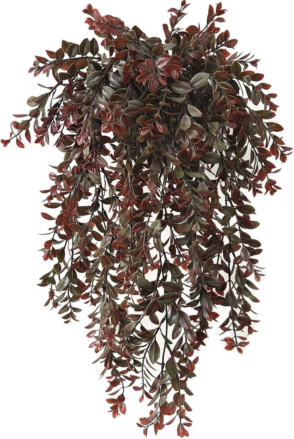 Fake Leaves Plants for Christmas Decor, Gold Artificial Shrubs Grass ...