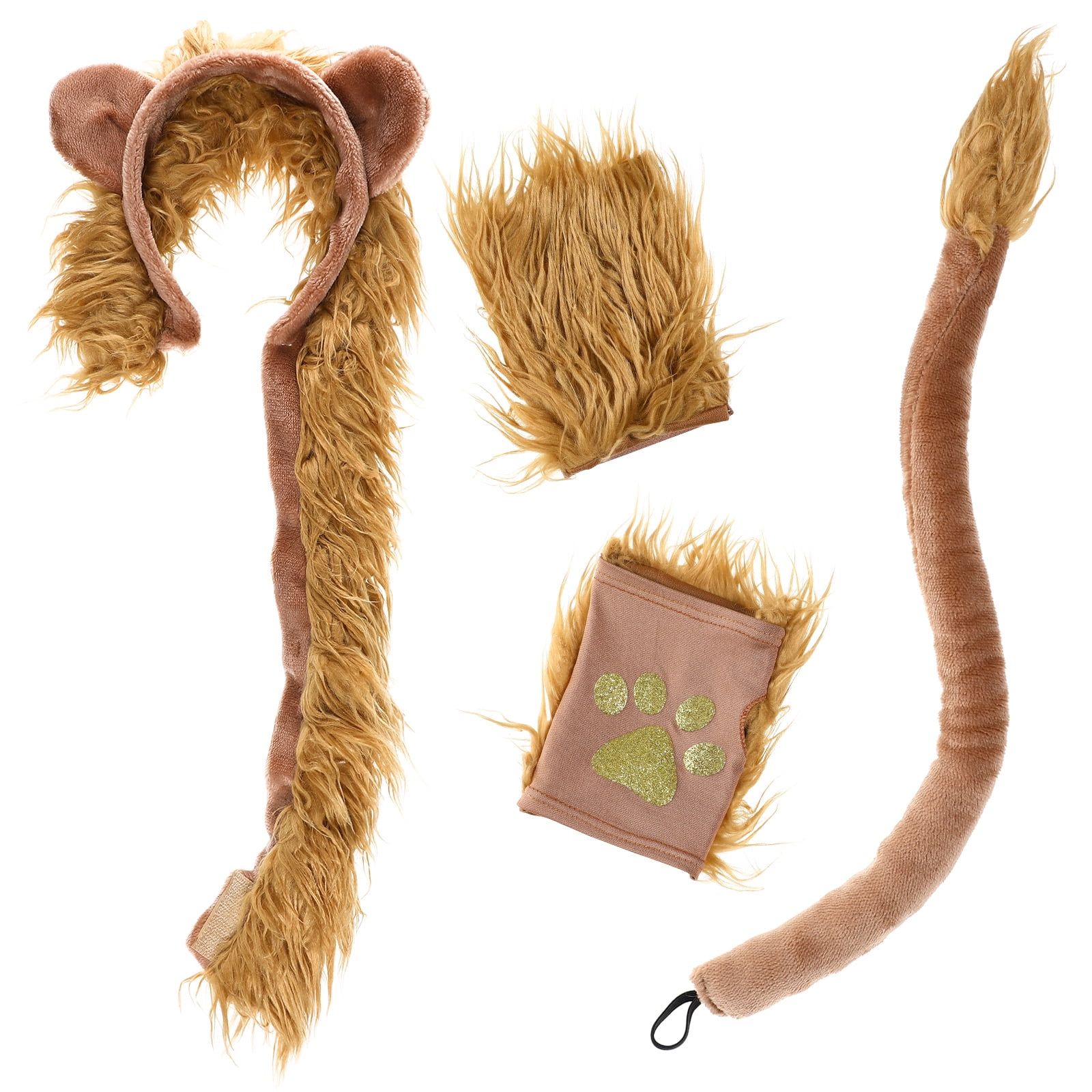 Foxnovo 1 Set of Lion Costume Props Hair Role Play Accessories Brown ...