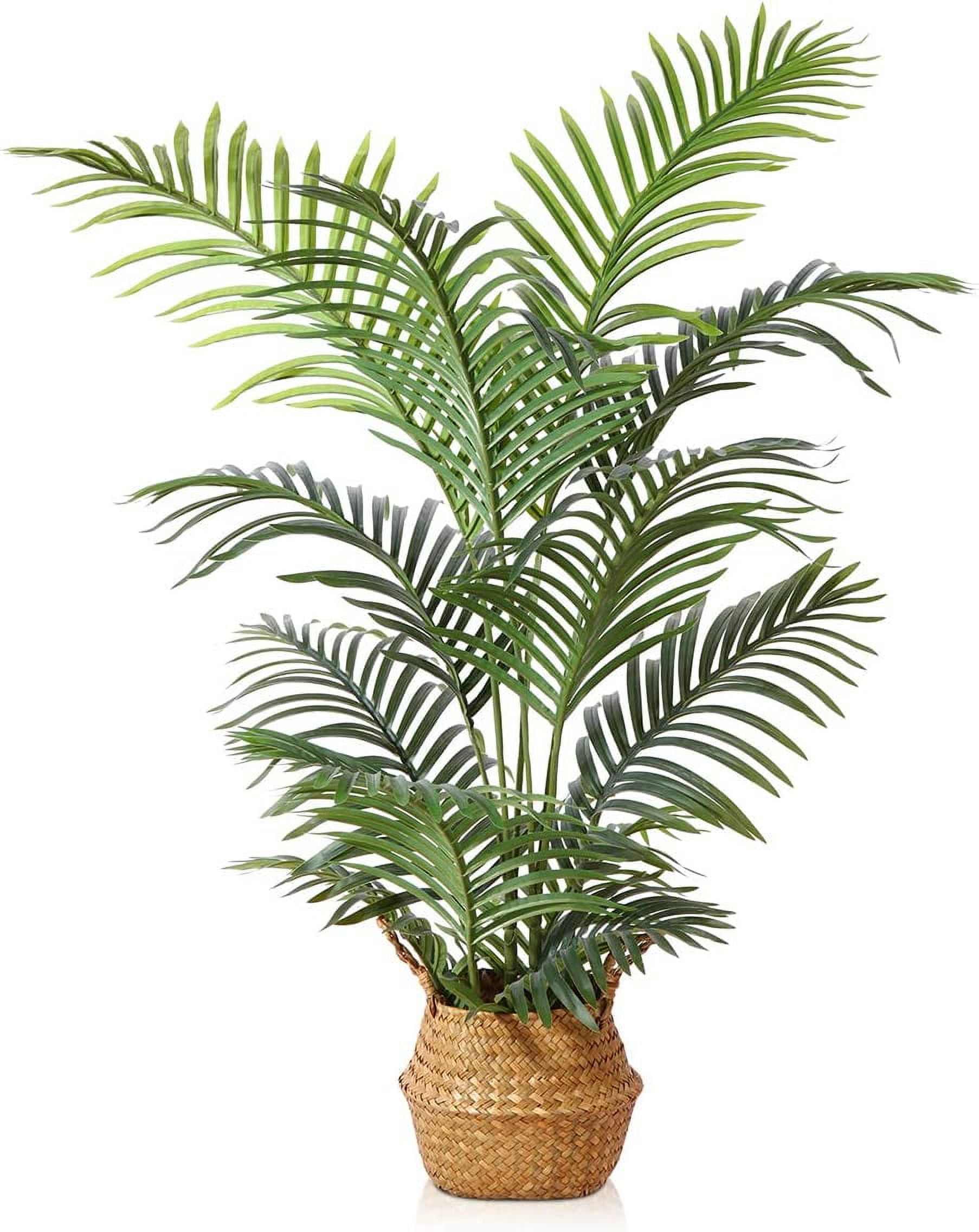 Fake Majesty Palm Plant 4Ft Artificial Plants for Home Decor Indoor ...