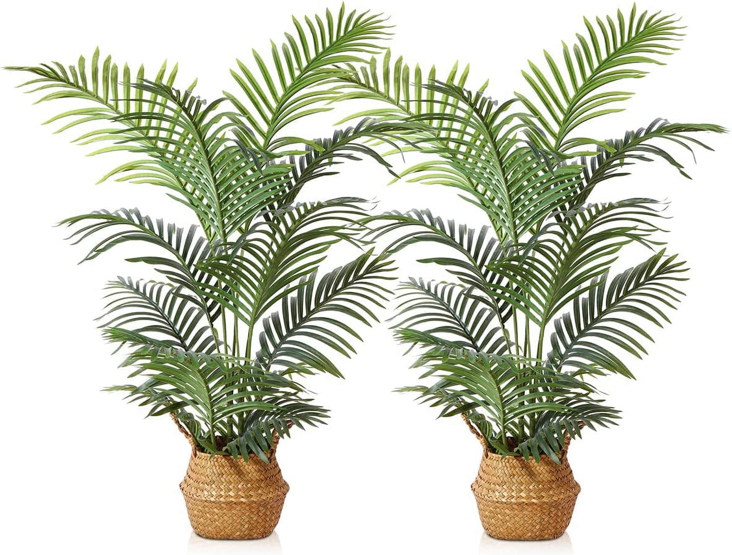 Fake Majesty Palm Plant 4Ft Artificial Plants for Home Decor Indoor ...