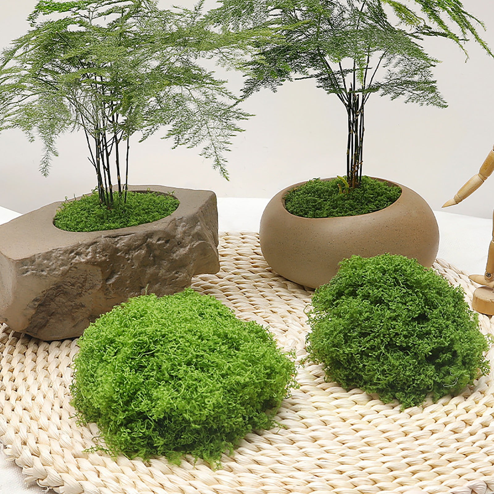 Fake Moss Artificial Plants Decorations Greenery Moss for Potted Plants ...