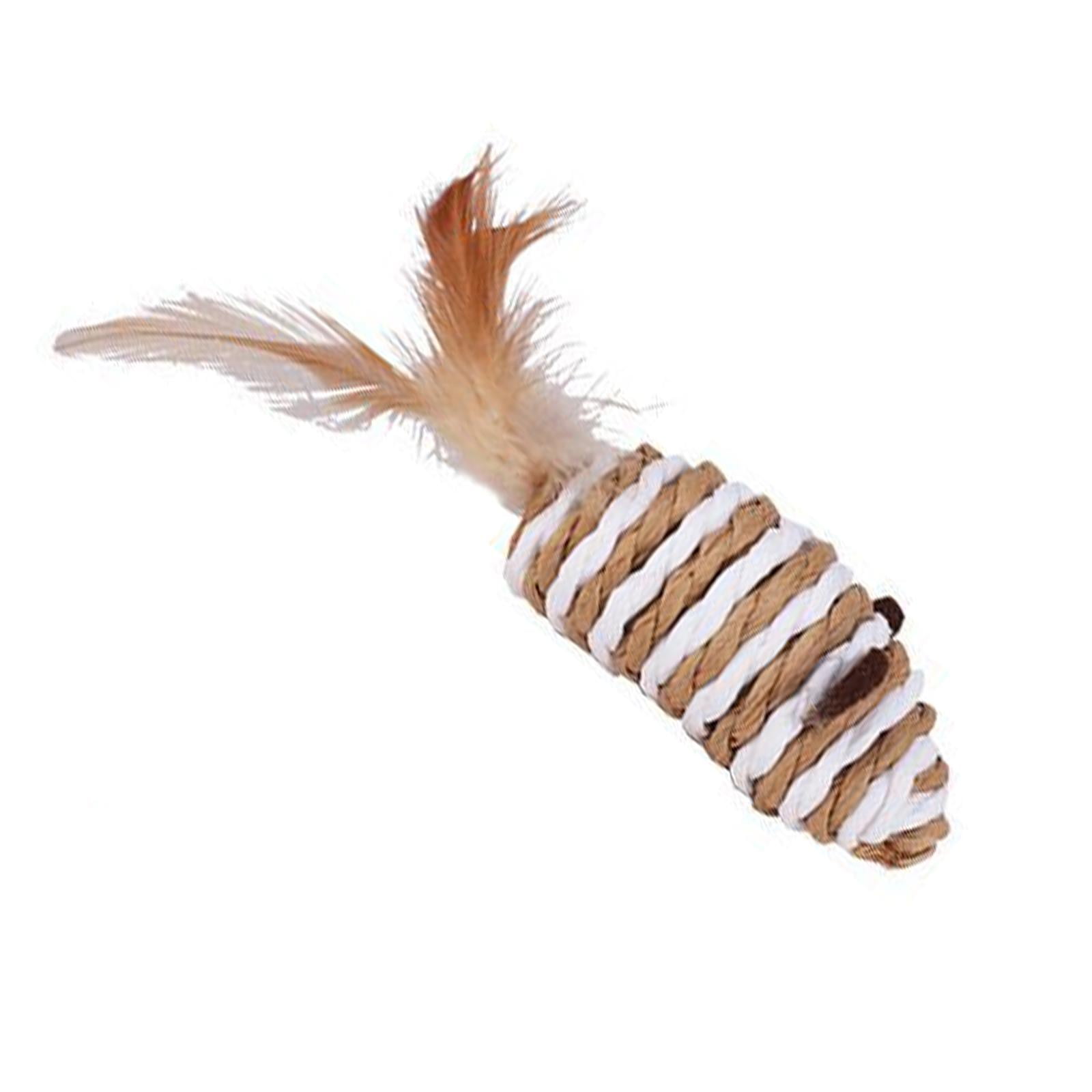 Fake Mouse Cat Toys Paper Rope Small for Interactive Game Indoor Cats ...