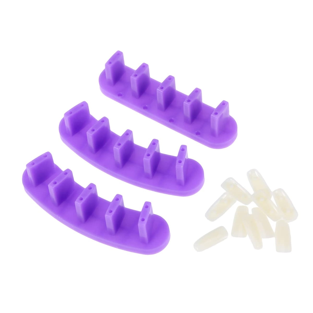 Fake Nail Stand For Nail Art Display, Plastic Tip Stand Detachable ...