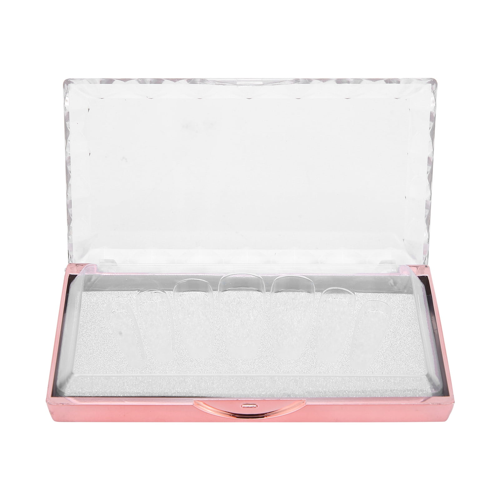 Fake Nail Storage Box 7 Grids Compartment Acrylic Fake Nail Box for ...