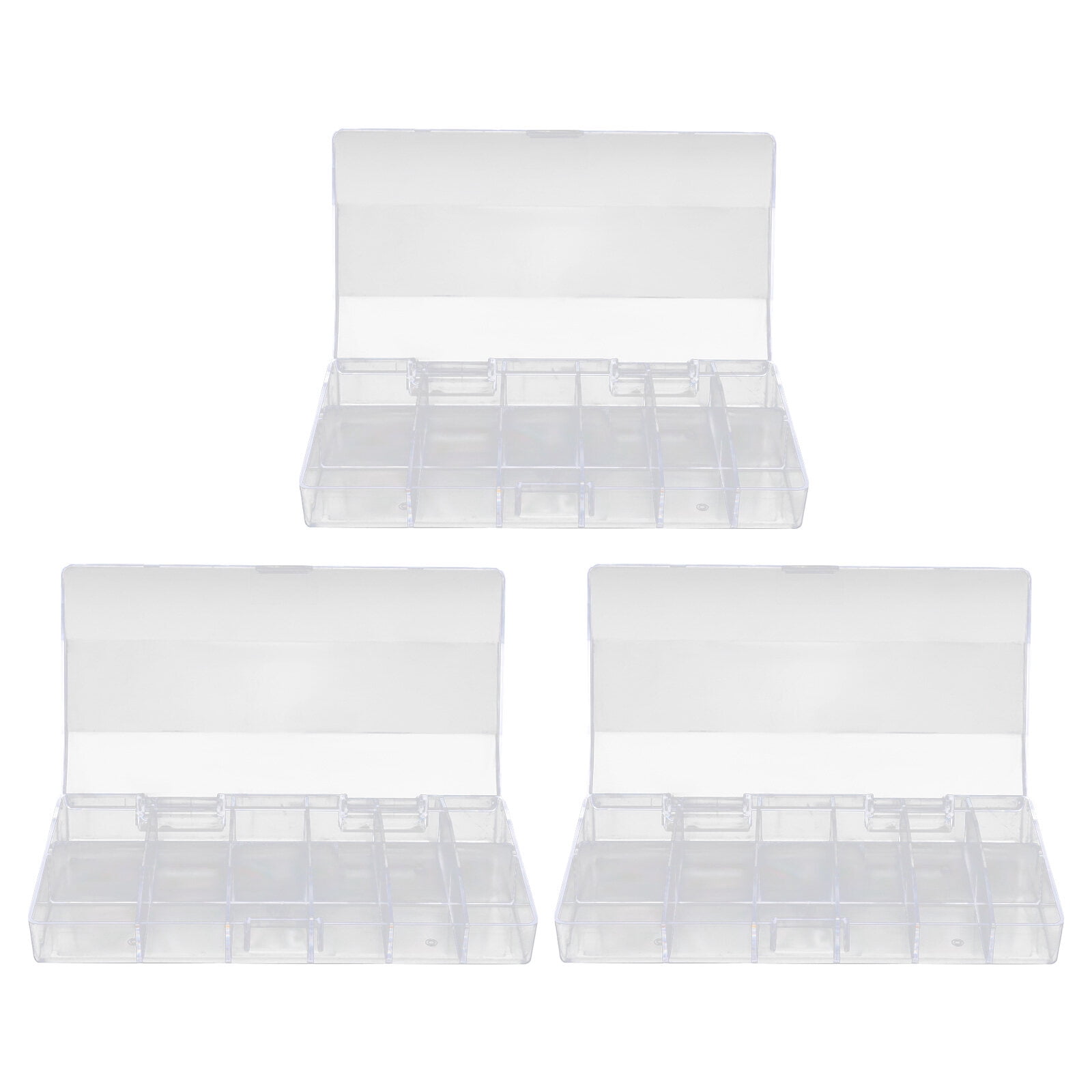 Fake Nails 3 Pcs Storage Container Manicure Tool Holder Art Box ...