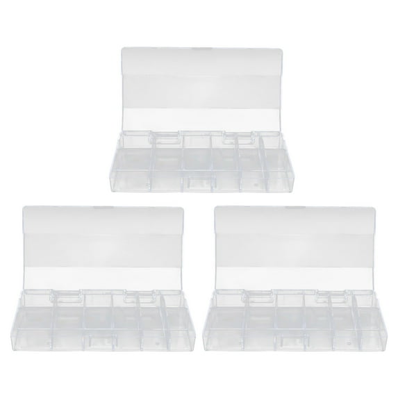 Fake Nails 3 Pcs Storage Container Manicure Tool Holder Art Box ...