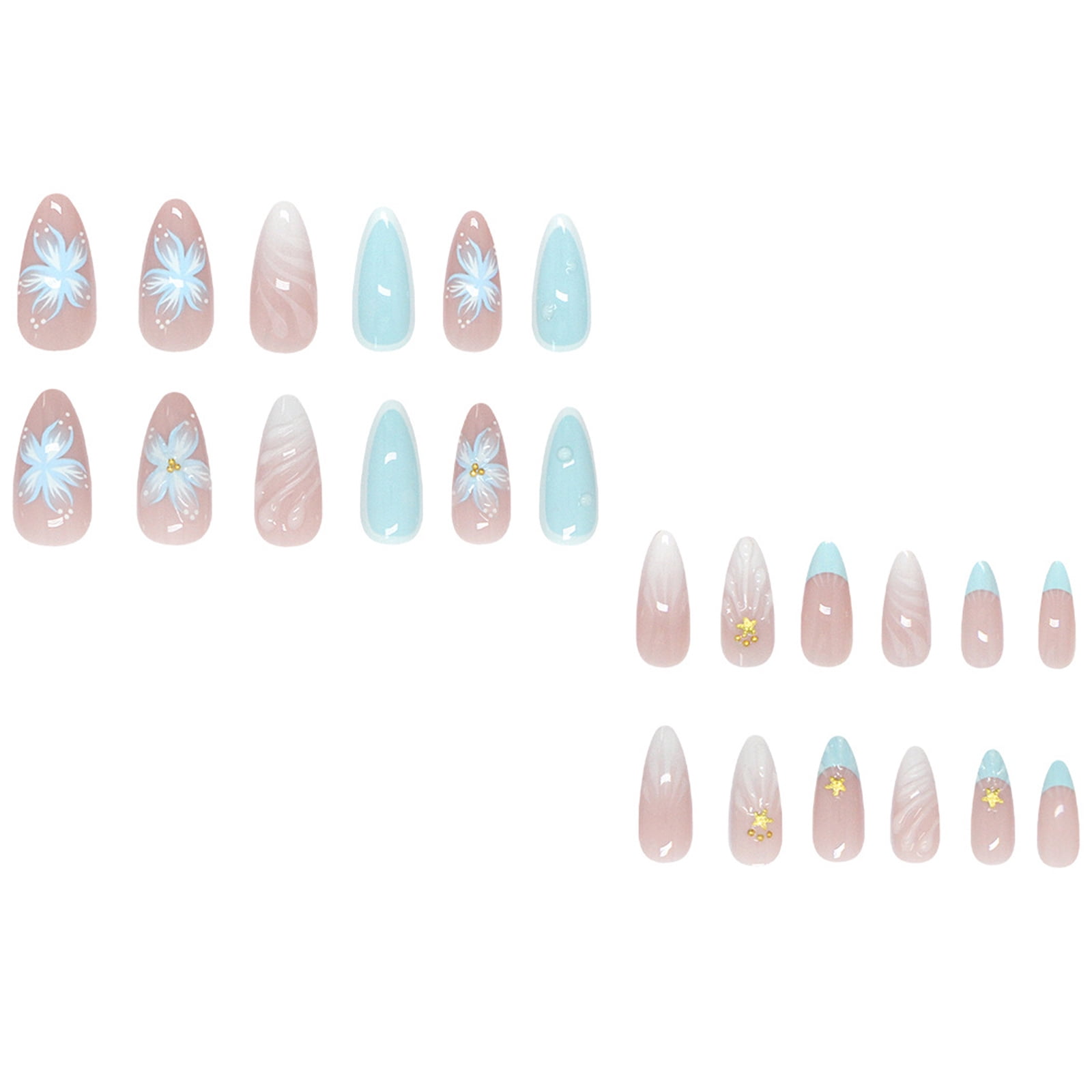 Fake Nails Glues on Nails False Nails Acrylic Nails Artificial False ...