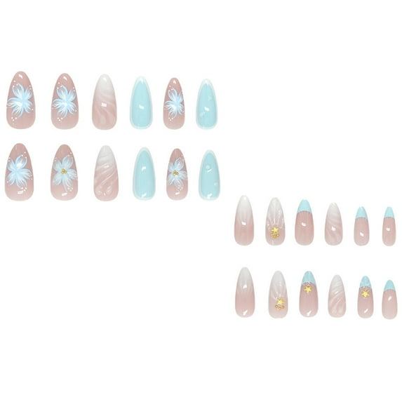 Fake Nails Glues on Nails False Nails Acrylic Nails Artificial False ...