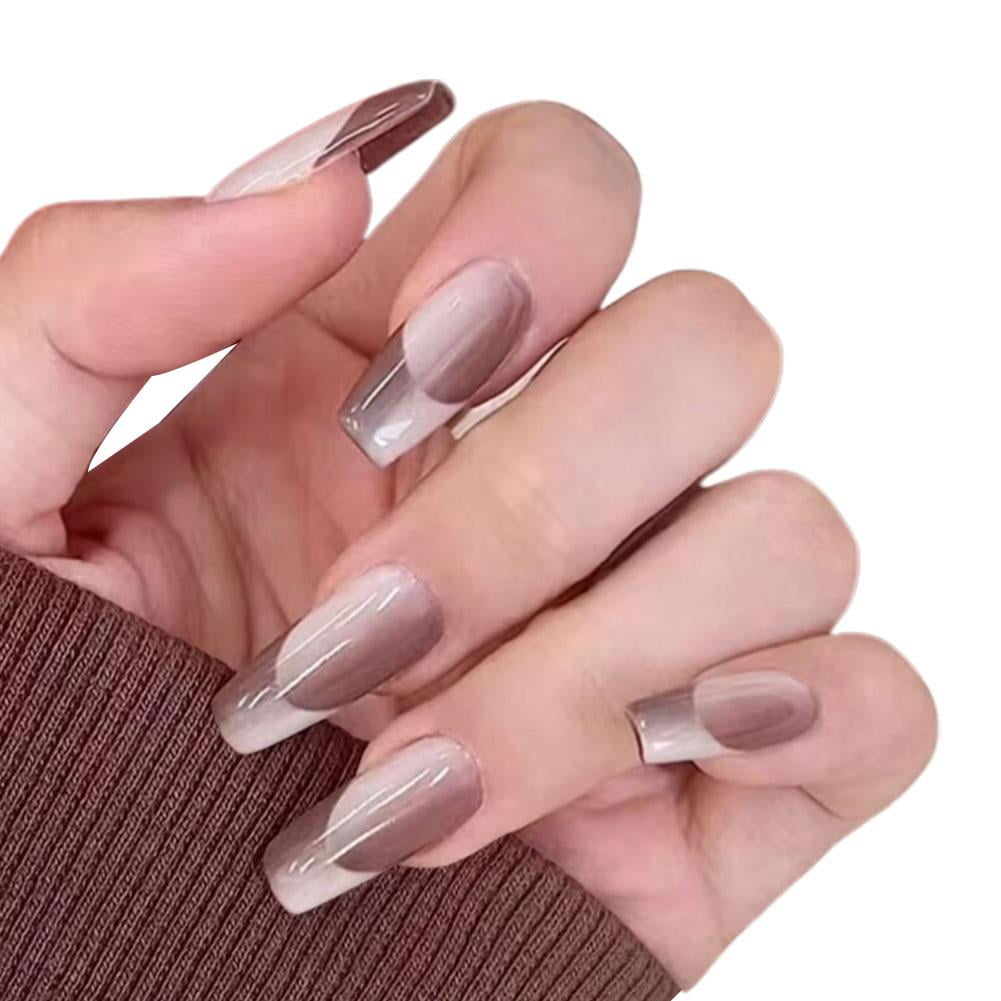Fake Nails Set Waterproof Detachable Nail Patch French Flase Nails ...