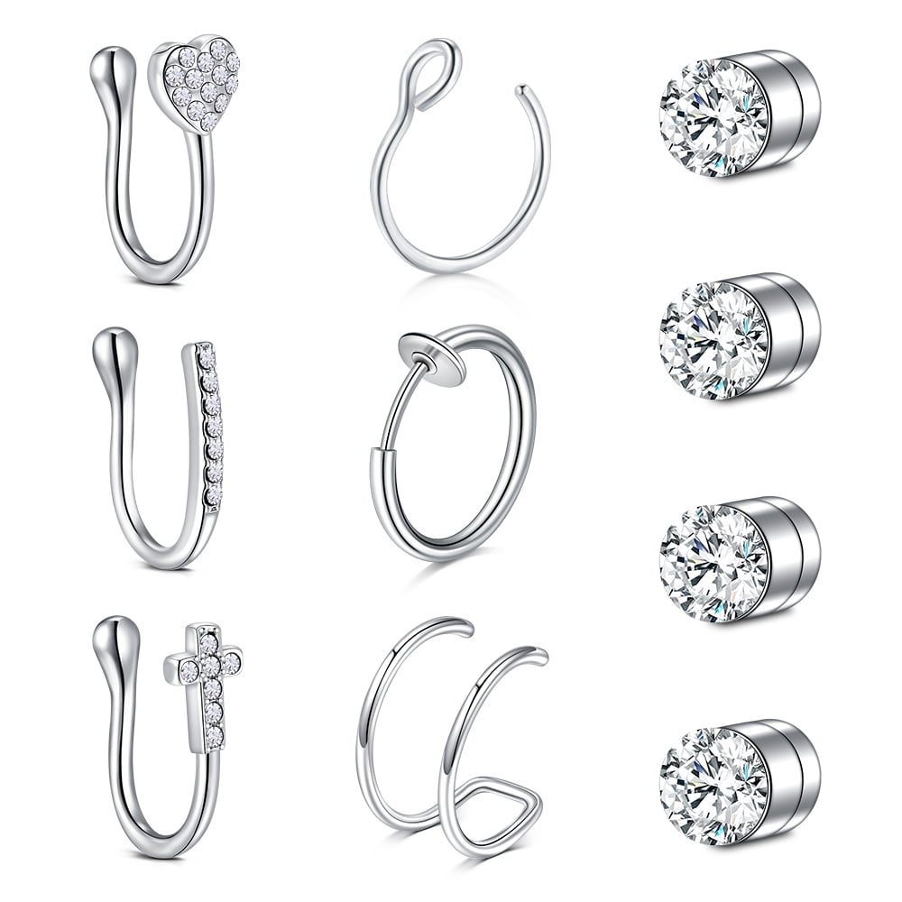 Briana Williams U Shaped Hoop Clip On Septum Non Piercing Fake Nose