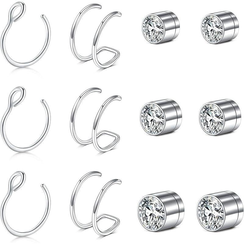 Fake Nose Ring Fake Septum Fake Nose Ring Hoop Fake Nose Rings for ...