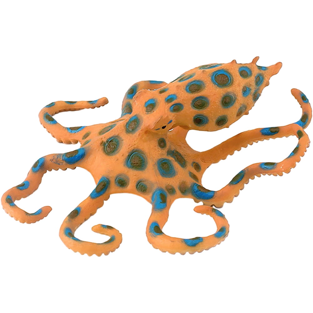 Fake Octopus Figurine Simulation Octopus Figure Plastic Marine Animal ...