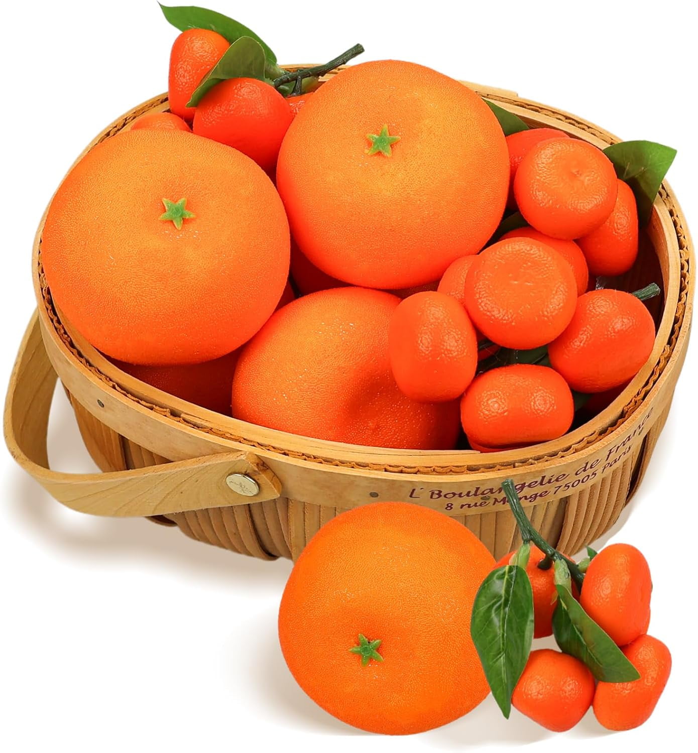 Fake Oranges, Artificial Oranges Fruits Decor Lifelike Fake Fruit Faux ...