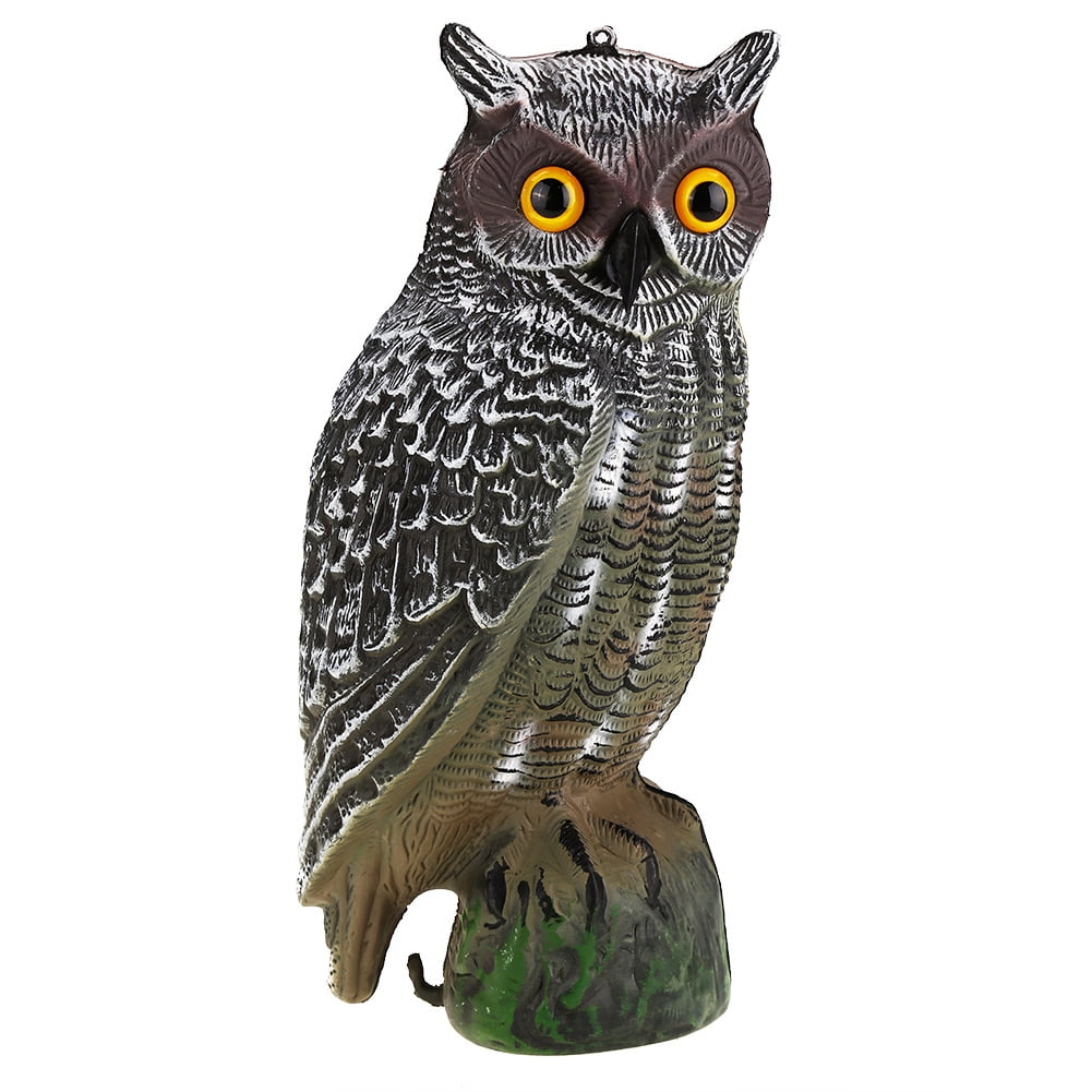 Fake Owl Decoys to Scare Birds Away,Nature Enemy Scarecrow Plastic ...