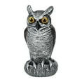 Fake Owl Decoys to Scare Birds Away, Rotating Head Bird Deterrents ...