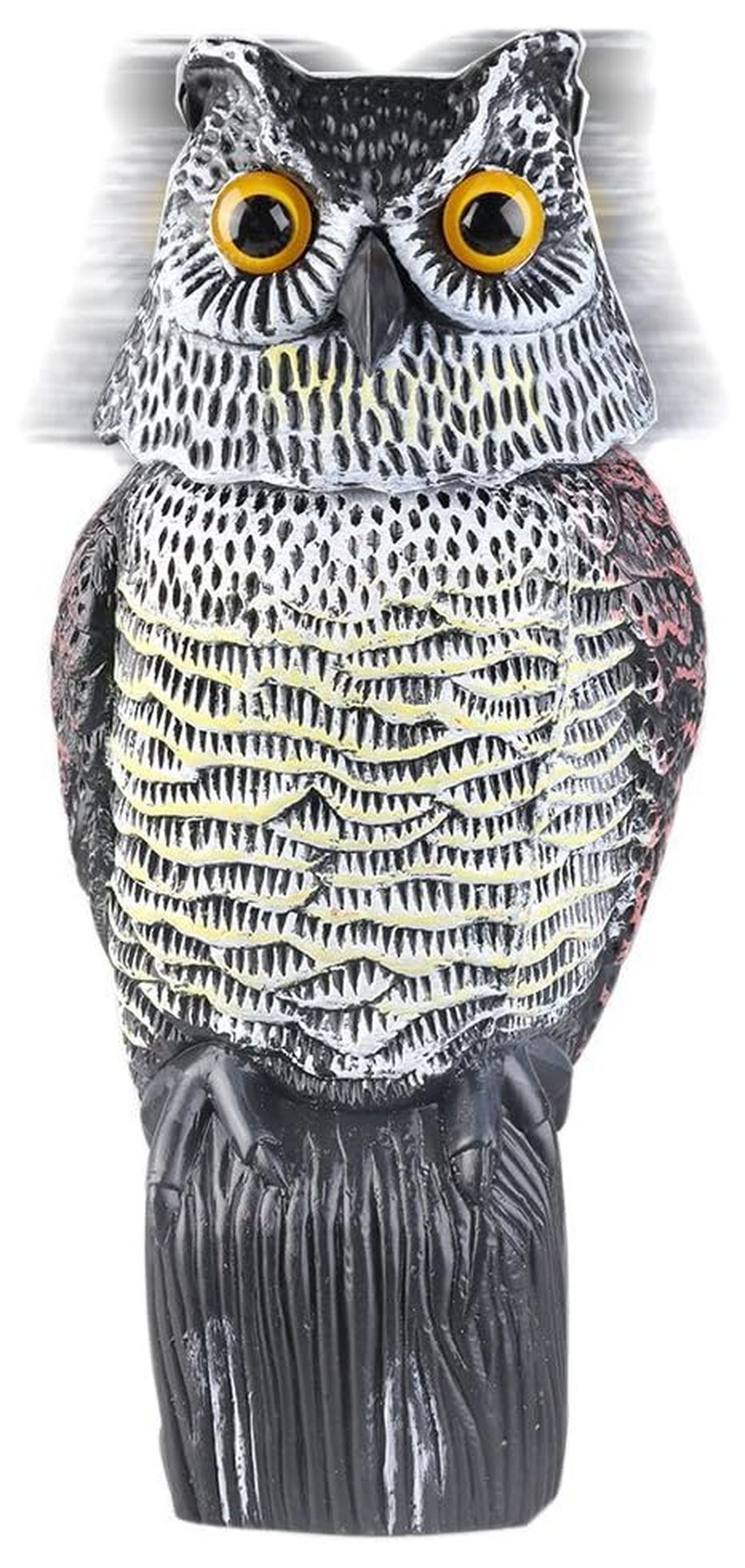 Fake Owl Sculpture with Rotating Head Owl for Garden - Walmart.com