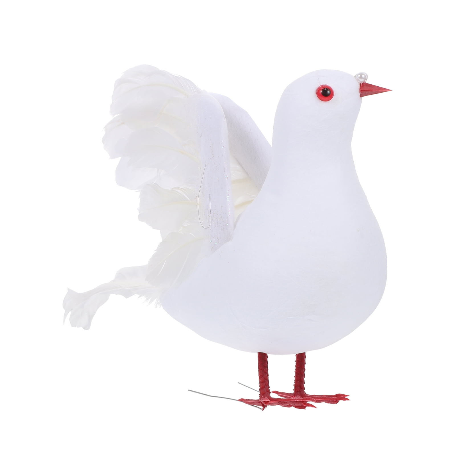 Fake Pigeon Adornments Plush Decor Artificial Doves for Decoration ...