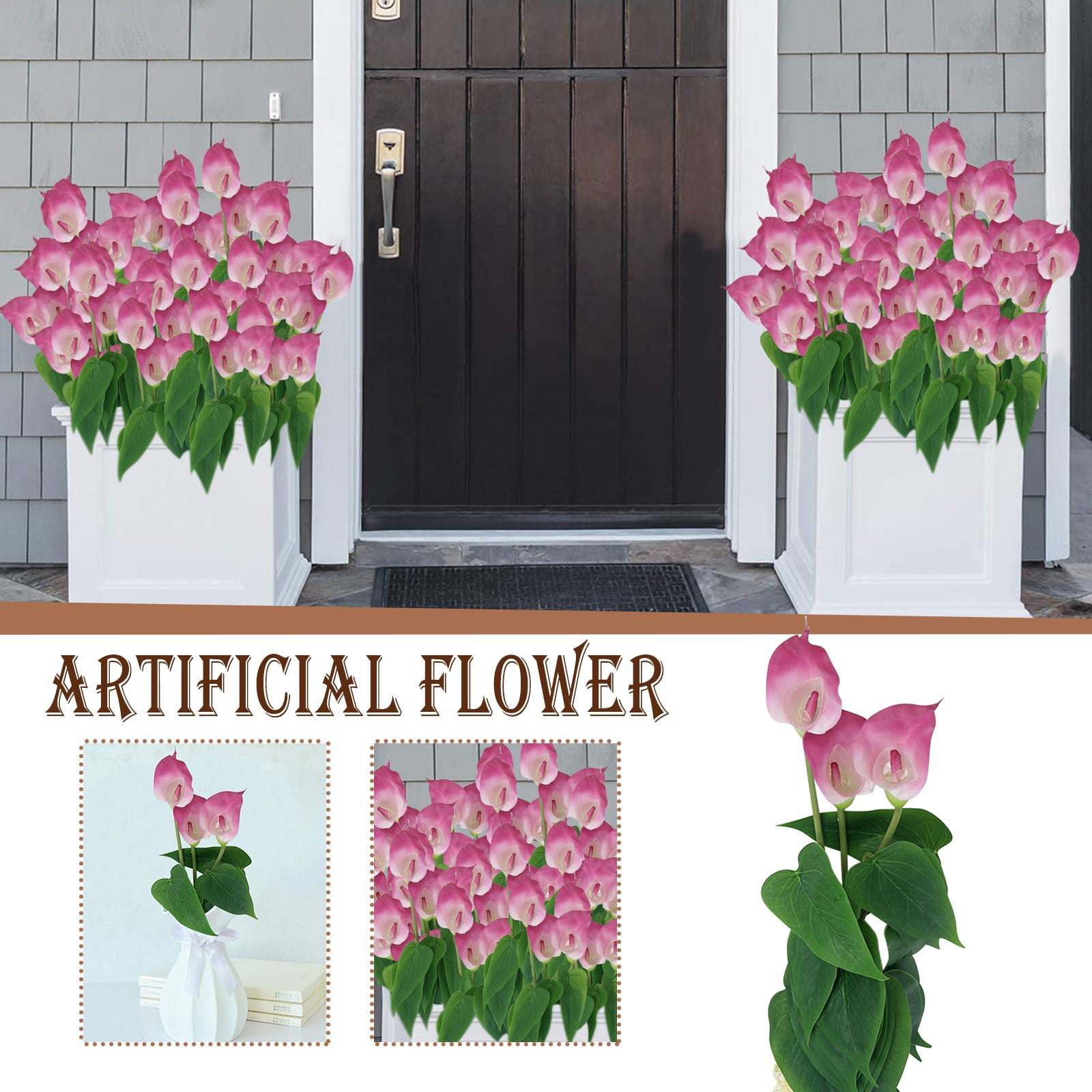 Fake Planters, Artificial Outdoor Plants, Floral Greenery, Artificial ...