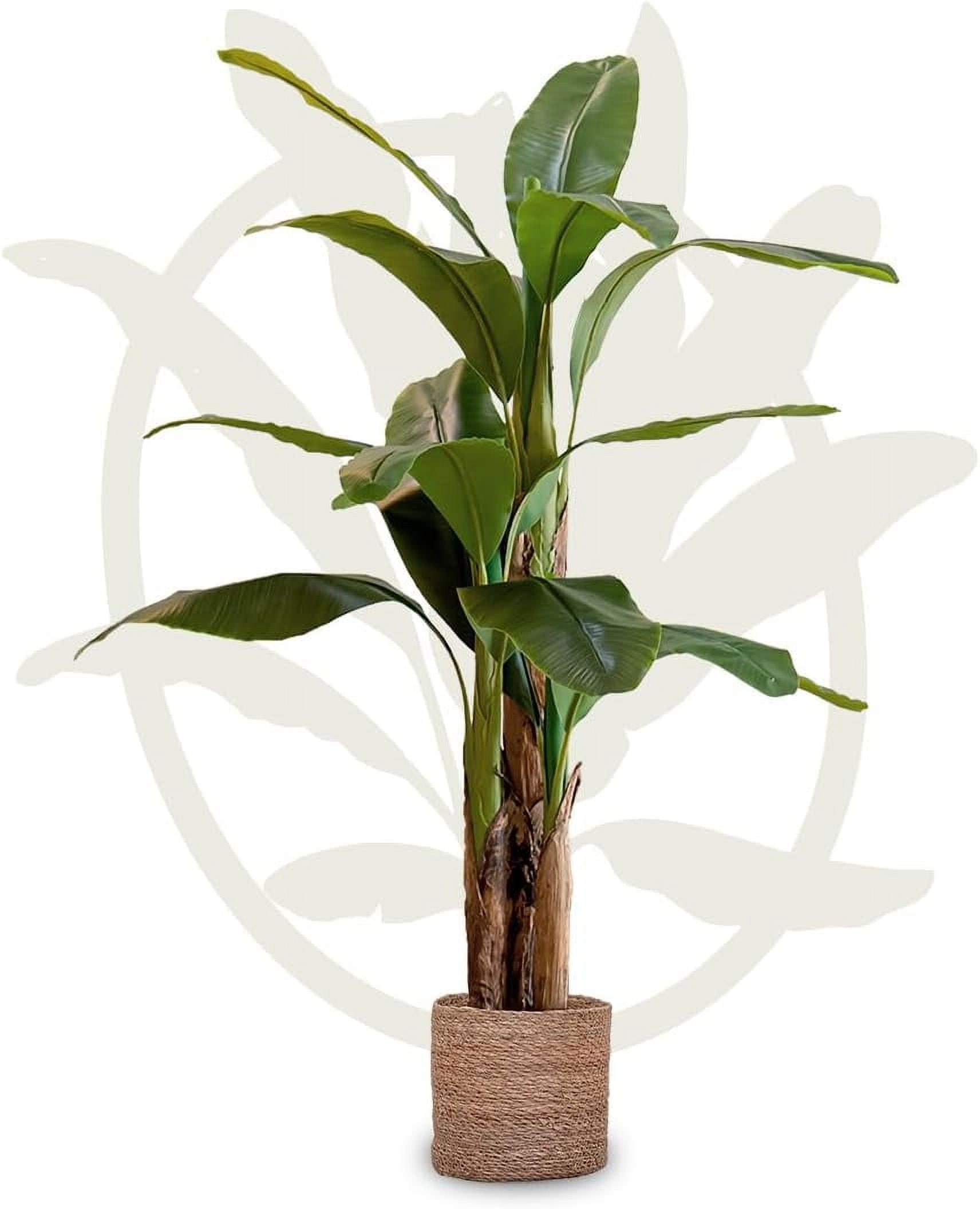Fake Plants, Artificial Banana Tree 5FT Tall, Faux Plant, Fake Silk ...
