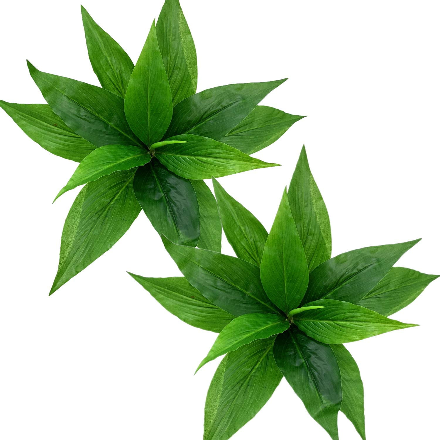 Fake Plants Artificial Plant Outdoor Shrubs Faux Grass Plastic Leaves ...