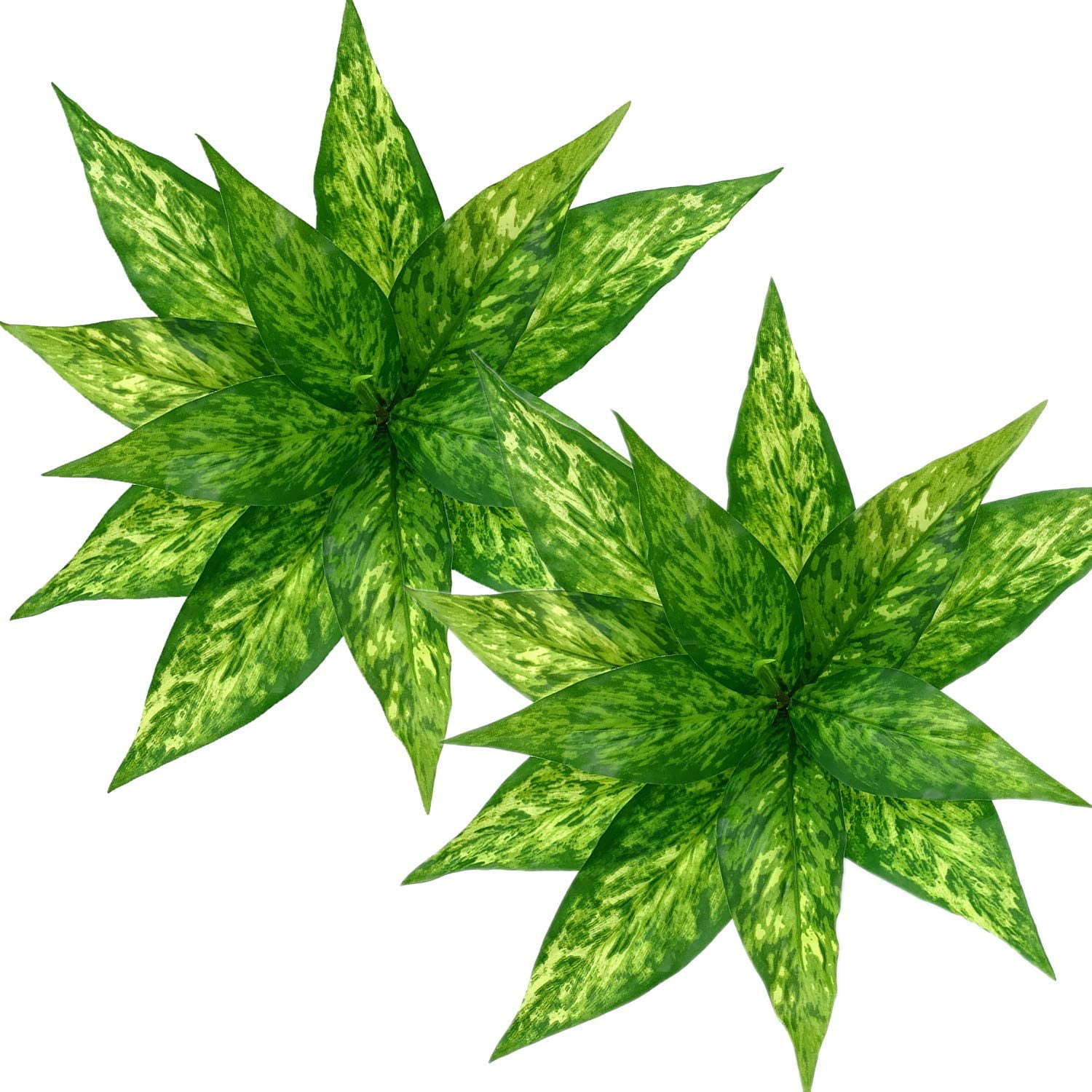 Fake Plants Artificial Plant Outdoor Shrubs Faux Grass Plastic Leaves ...