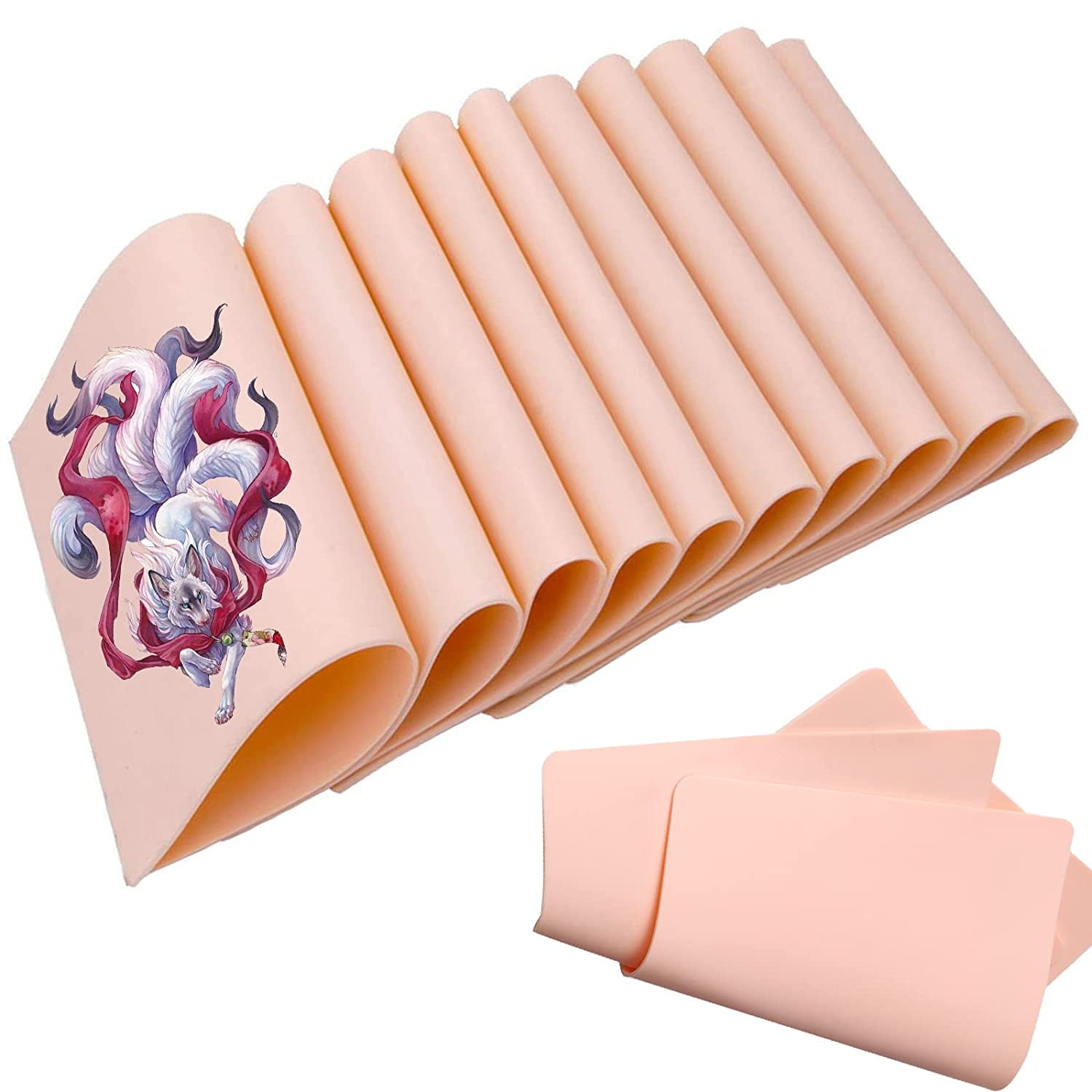 Fake Practice Skin - 15Pcs Blank Tattoo Skin Practice 7.4×5.6in Double ...