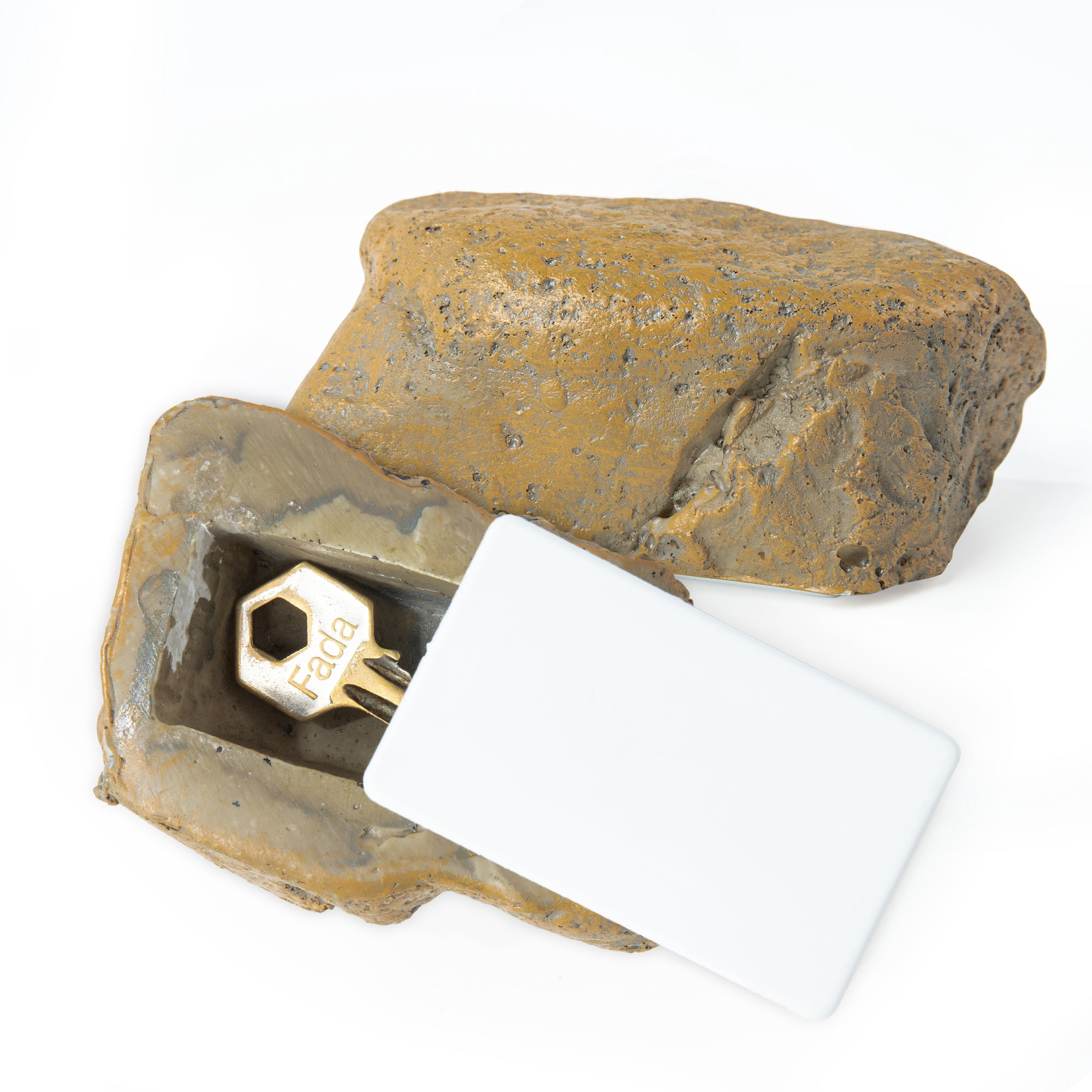 MyMealivos Fake Rock Key Hider Safe for Outdoor Garden or Yard, Large ...