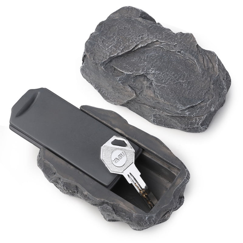 Fake Rock Key Hider Safe for Outdoor Garden or Yard, Large Size Fake ...