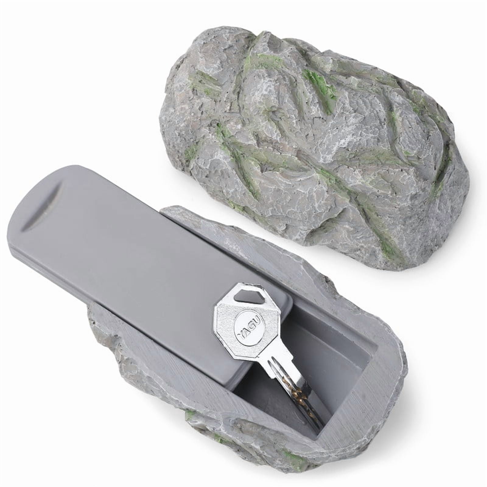 Fake Rock Key Hider Safe for Outdoor Garden or Yard, Large Size Fake ...