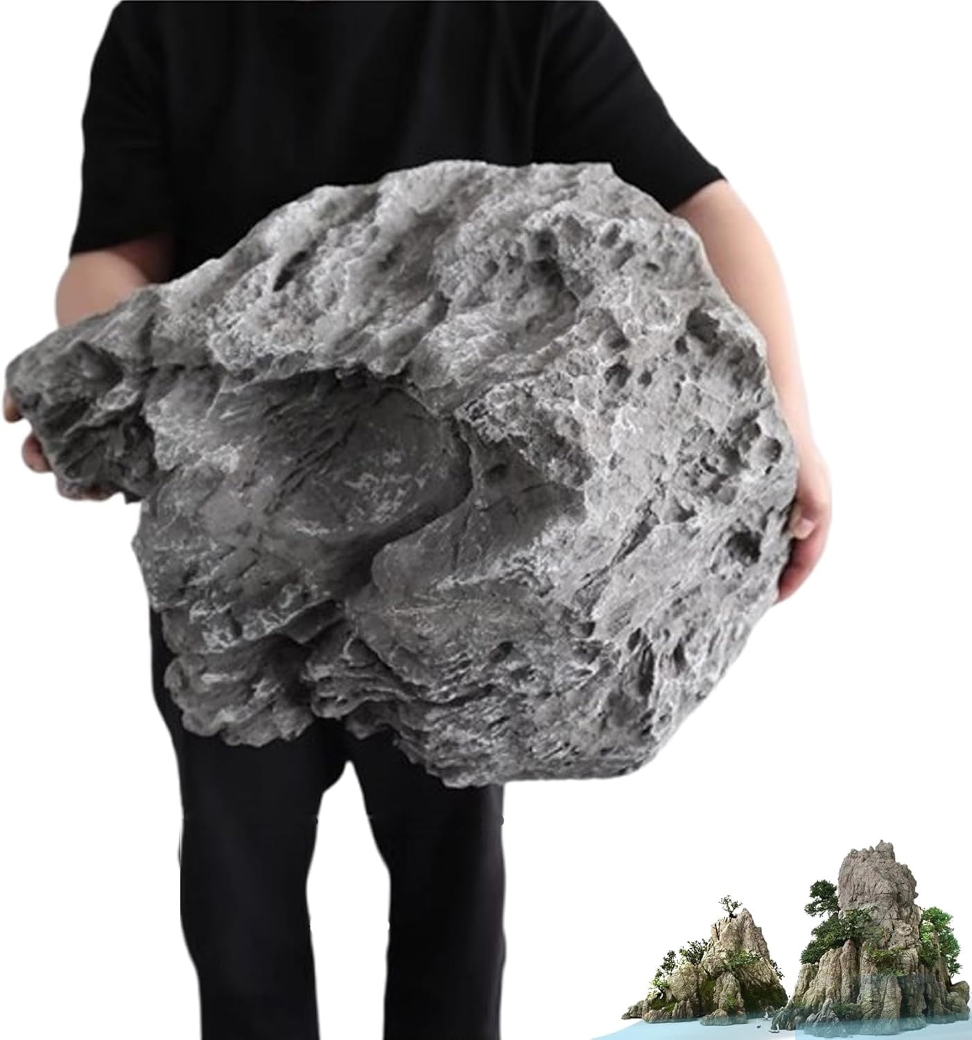 Fake Rocks, Lightweight Landscape Rocks, PU Foam Artificial Landscape ...