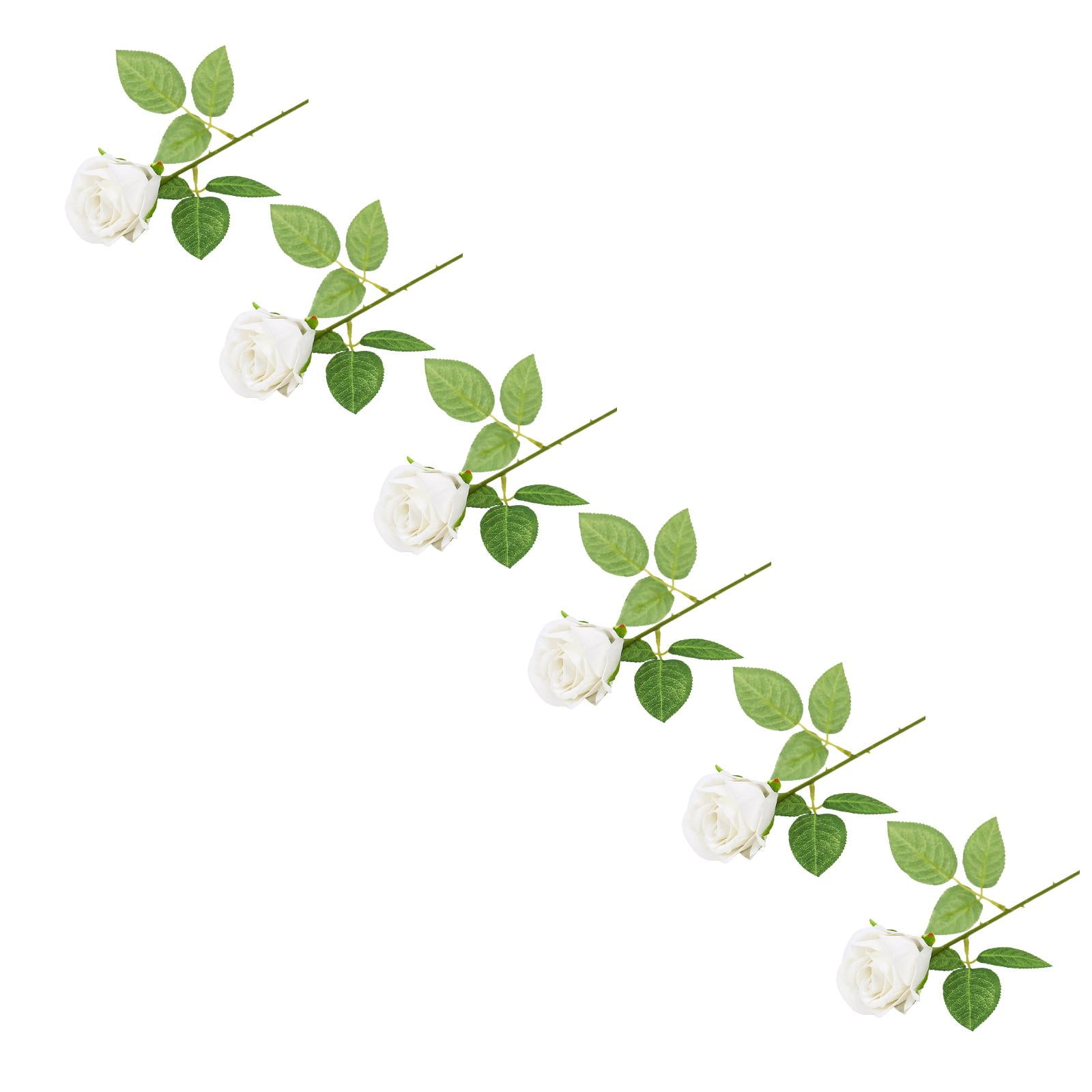 Fake Rose, 50Pcs Single Artificial Rose 16" Real Touch Flowers High ...